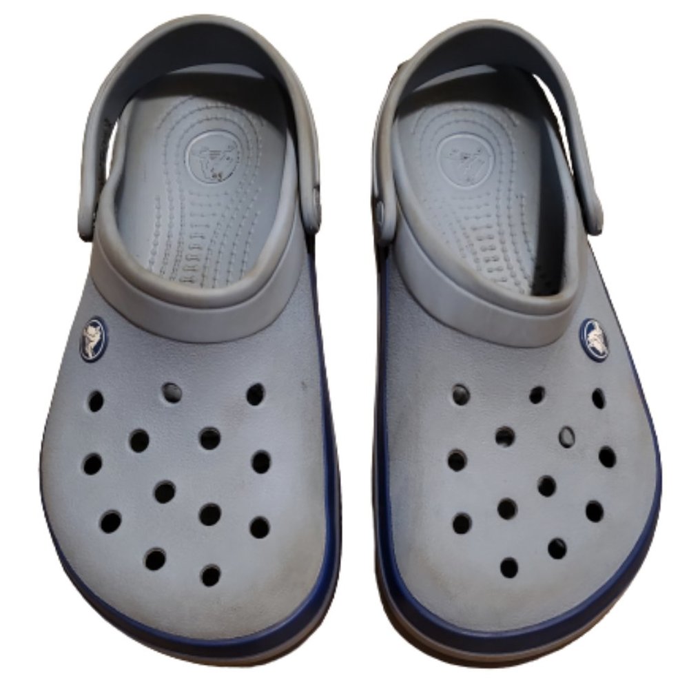 Crocs Crocband Sandals Open Heel 11016 Logo Light Blu… - Gem